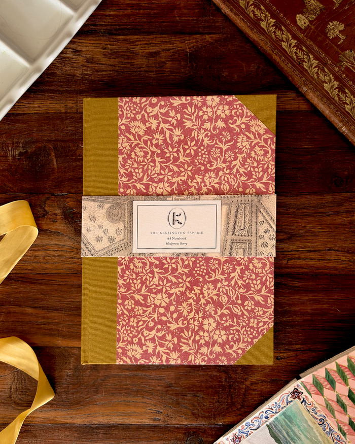 Luxury A4 Notebook in Hedgerow Berry - The Kensington Paperie