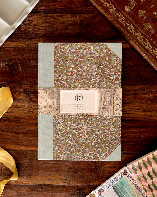 Luxury A4 Notebook in Marble Spinelli - The Kensington Paperie