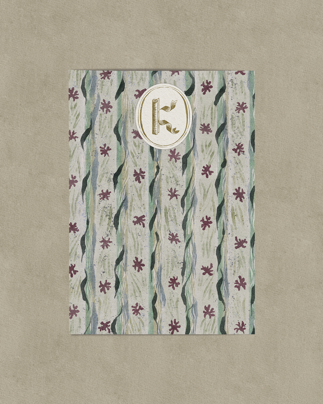 The Kensington Paperie Wallpaper Sample in Percival Plum