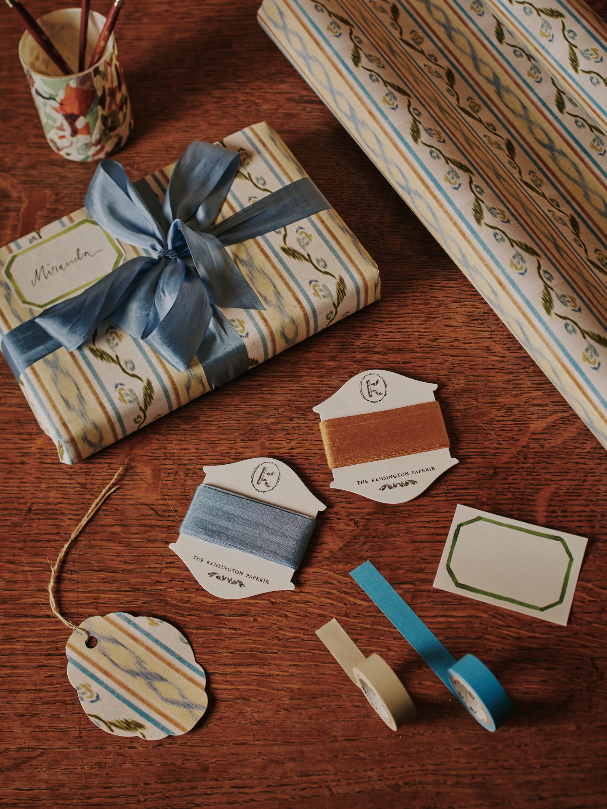 Ikat Azure Wrapping Kit